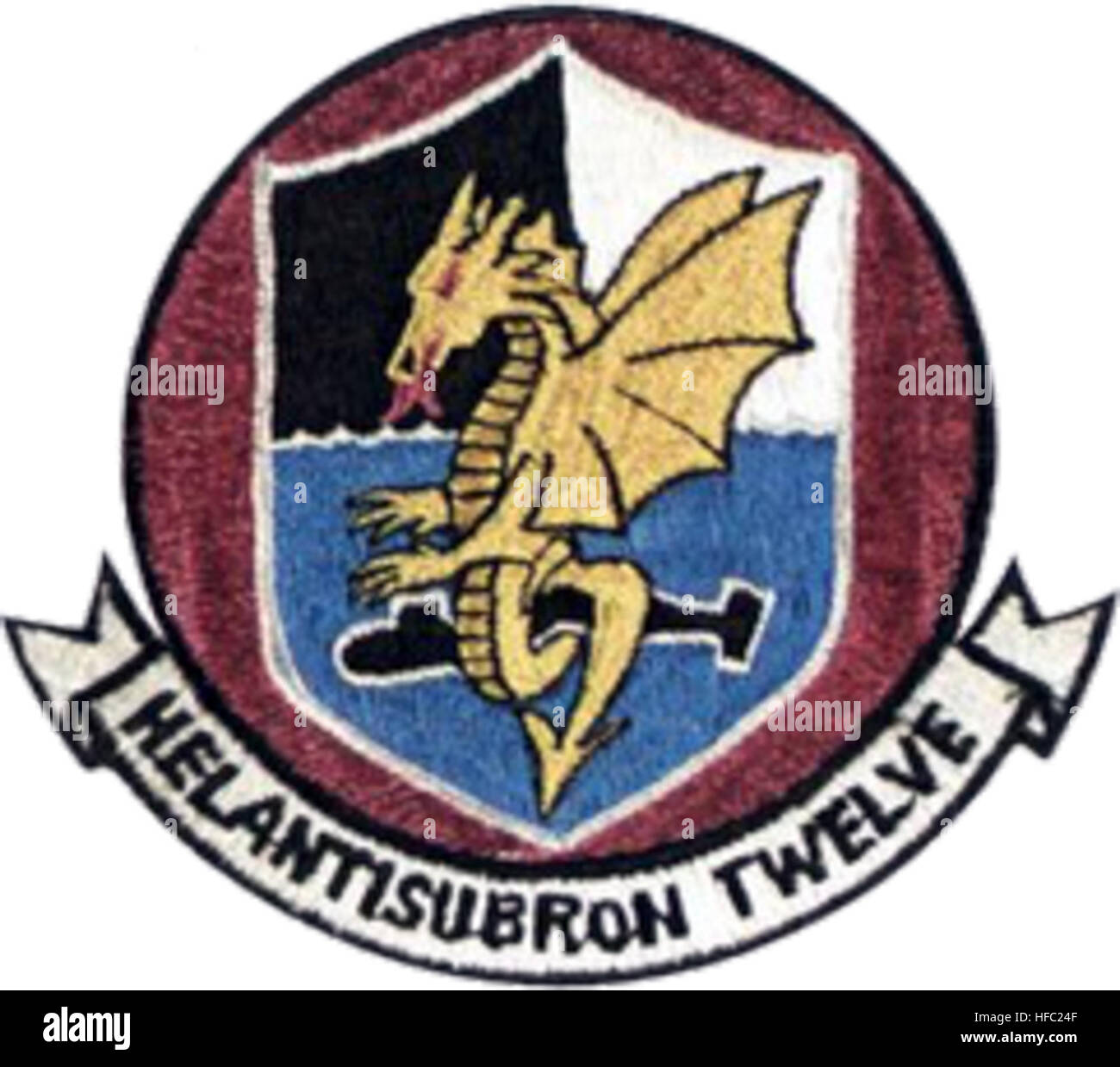 Helicopter Anti-Submarine Squadron 12 (US Navy) insignia c1981 Stock ...