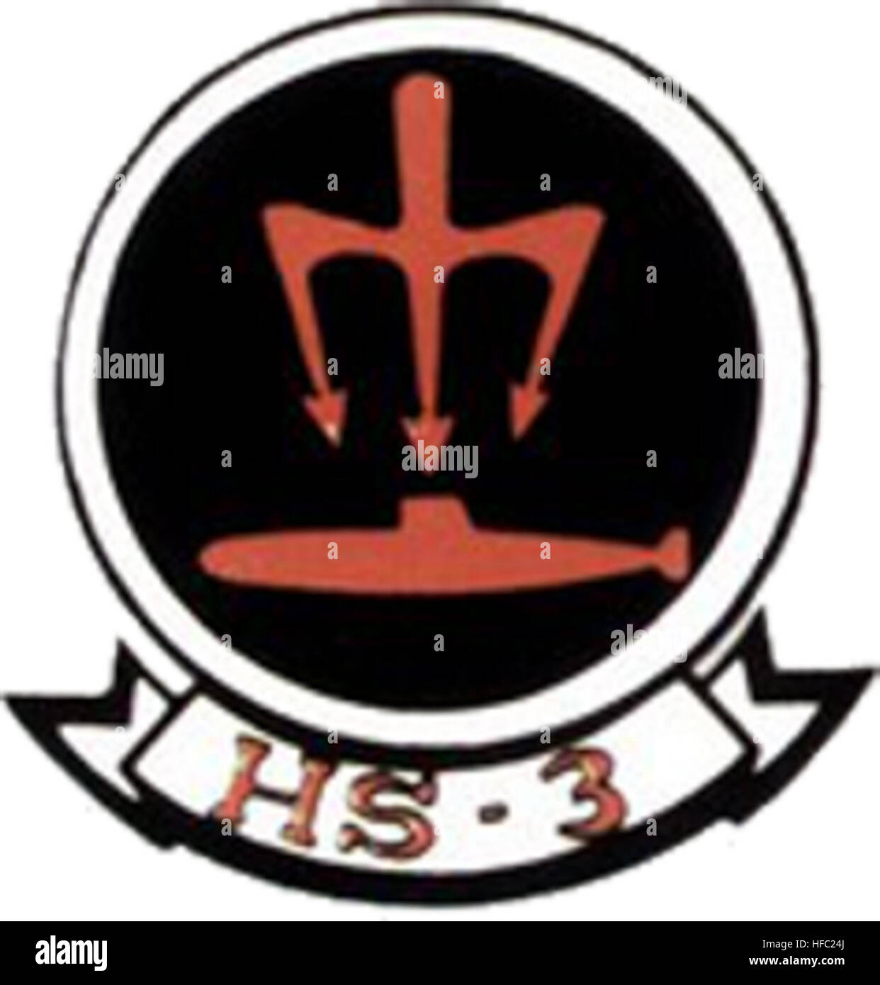 Helicopter Anti-Submarine Squadron 3 (US Navy) insignia c1984 Stock ...