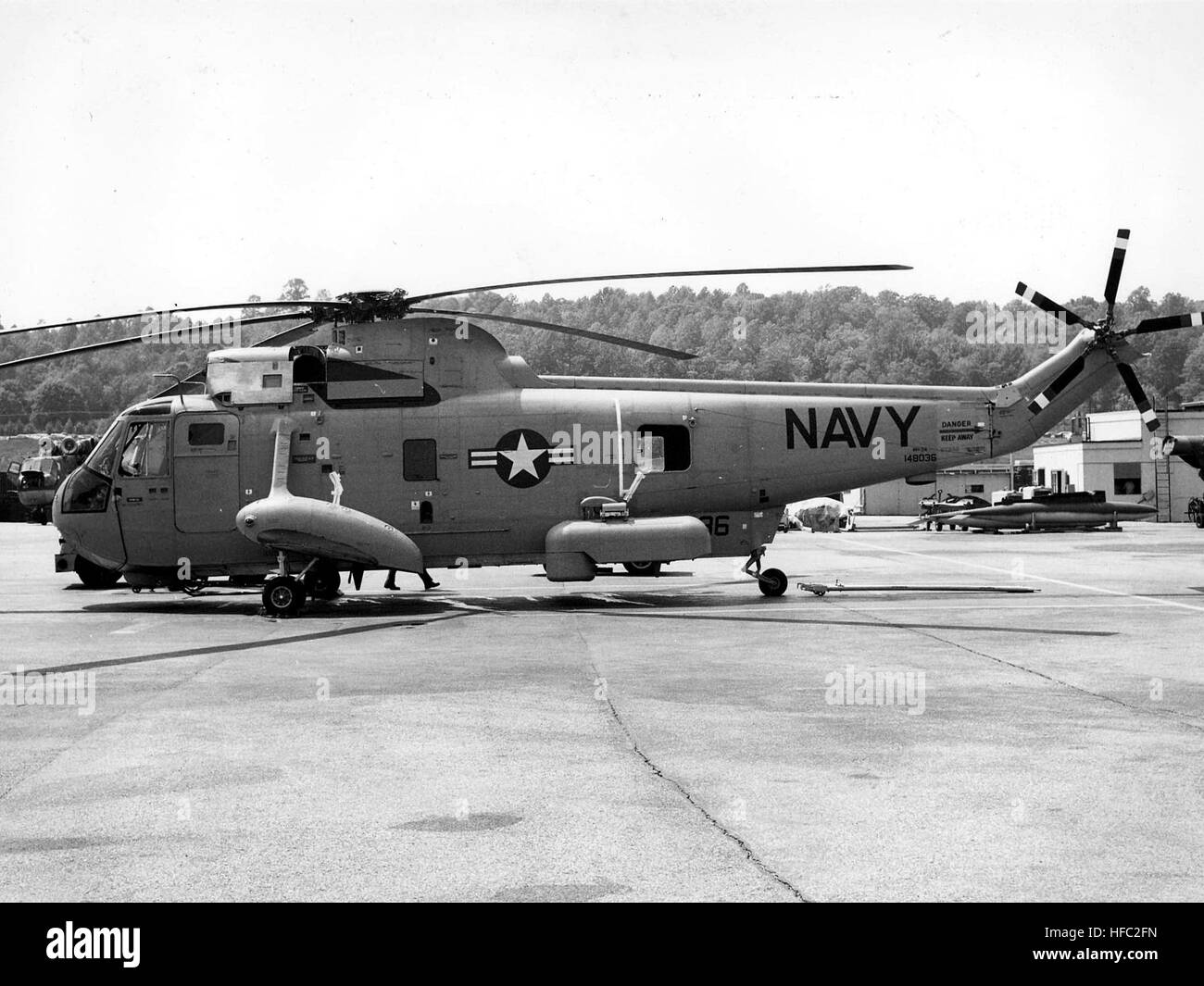 HH-3A Sea King with minigun pod c1970 Stock Photo - Alamy