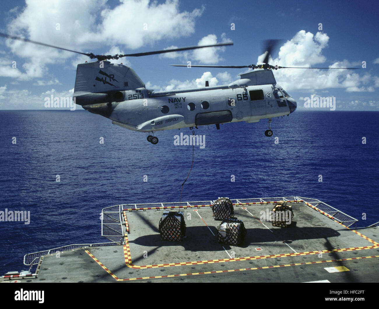 A CH-46 Sea Knight helicopter of Composite Helicopter Squadron ...