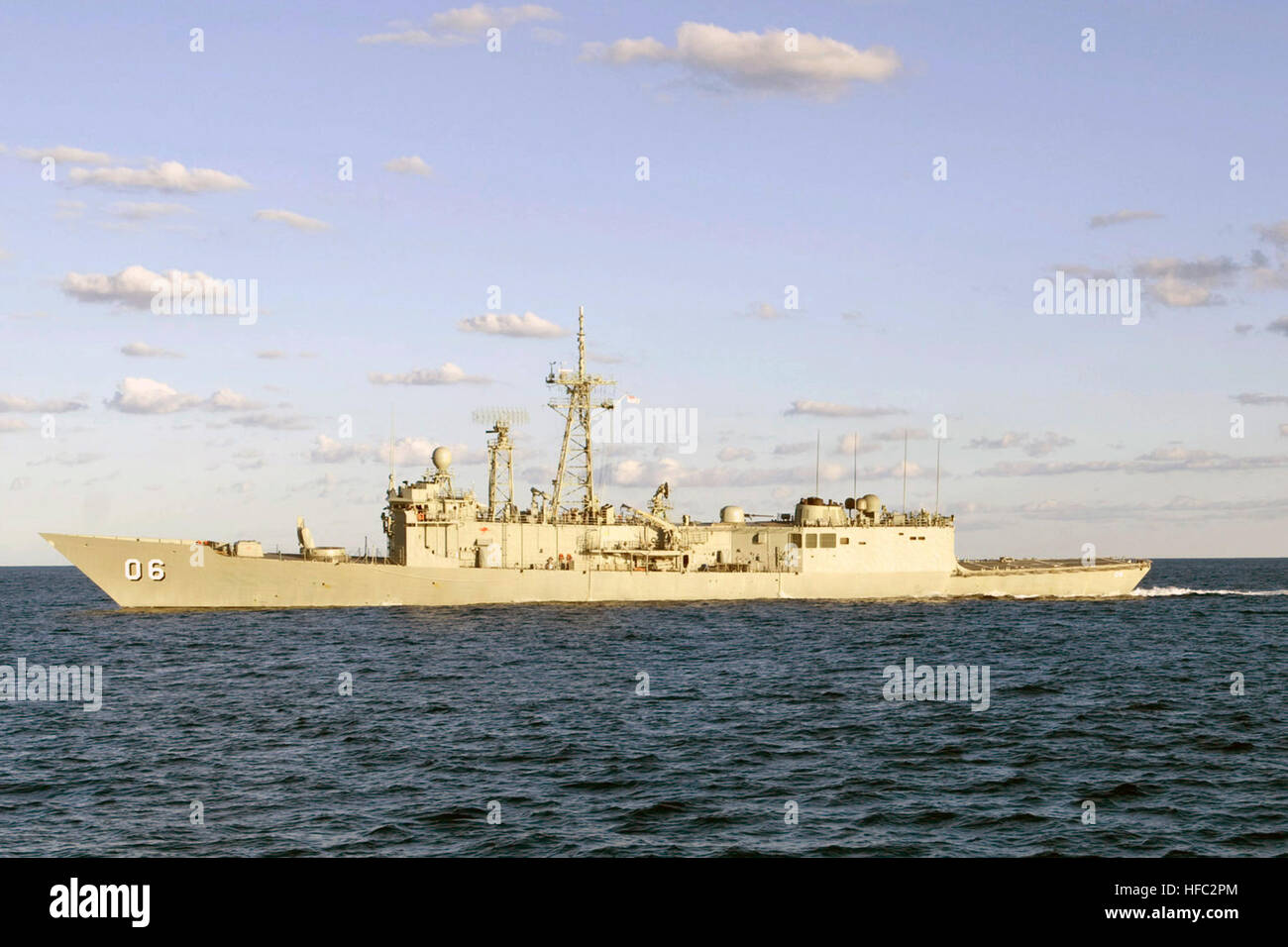 Of the guided missile frigate hmas newcastle ffg 06 hi-res stock ...