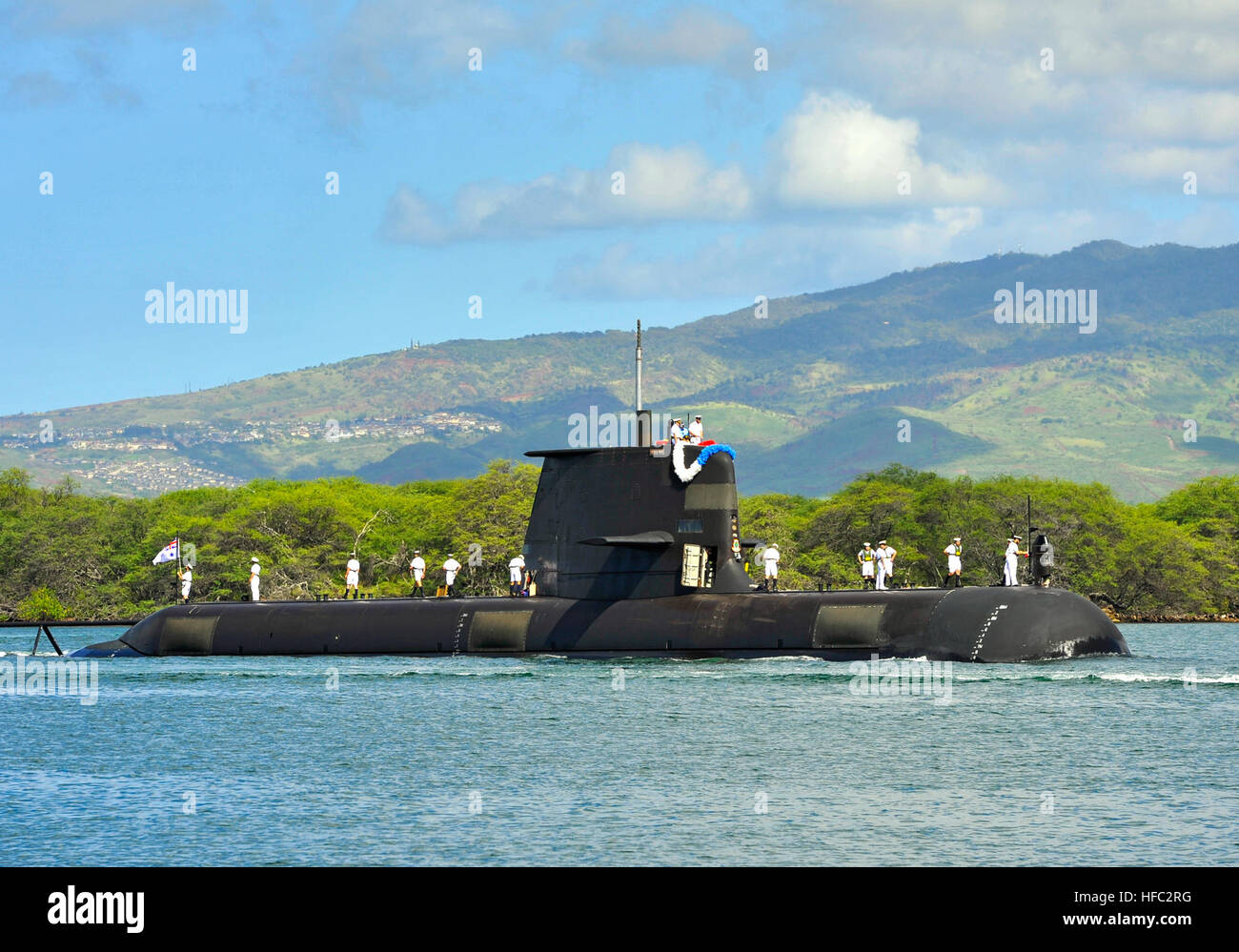 The Royal Australian Navy Collins-class submarine HMAS Sheean (SSG 77 ...