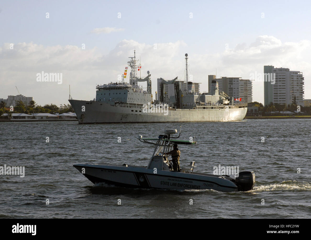Royal canadian navy auxiliary ship hmcs preserver aor 510 hi-res stock ...