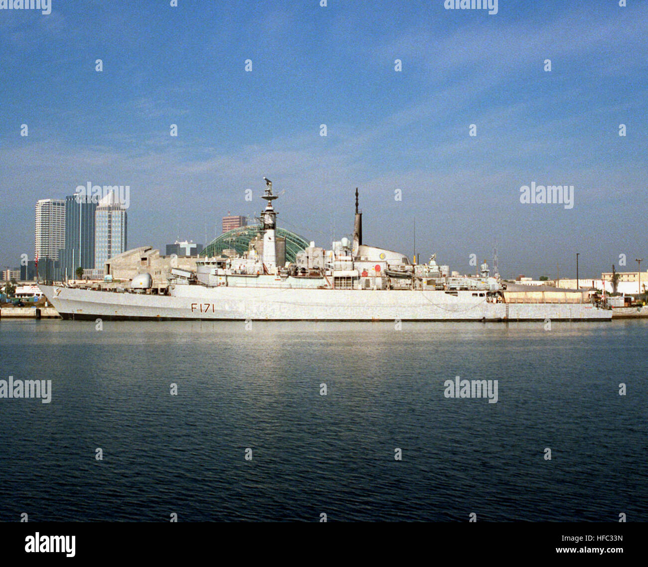 HMS Active (F171) at Tampa Bay in 1994 Stock Photo - Alamy