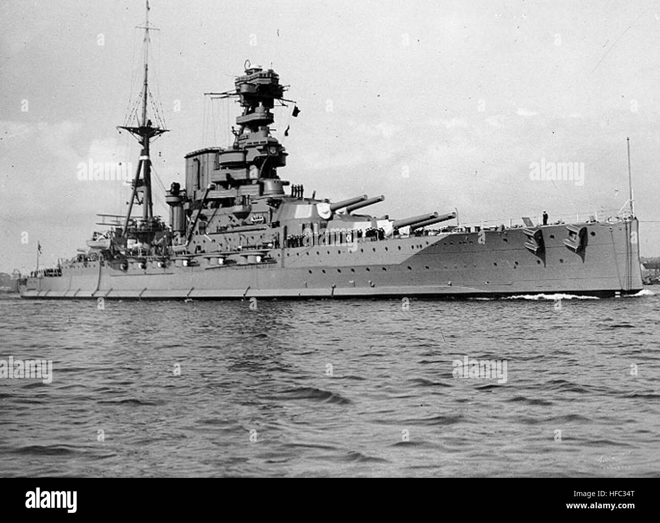 HMS Barham, a British battleship, served as part of the Royal Navy ...