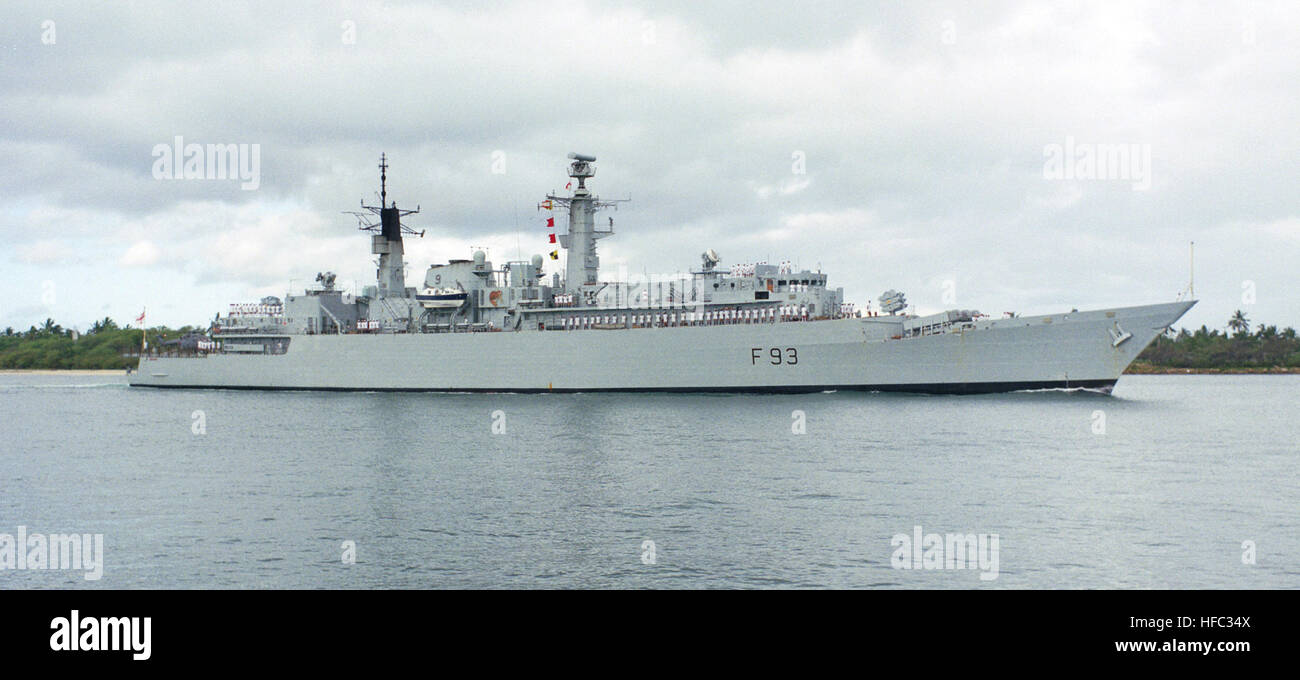 HMS Beaver F93 Stock Photo - Alamy