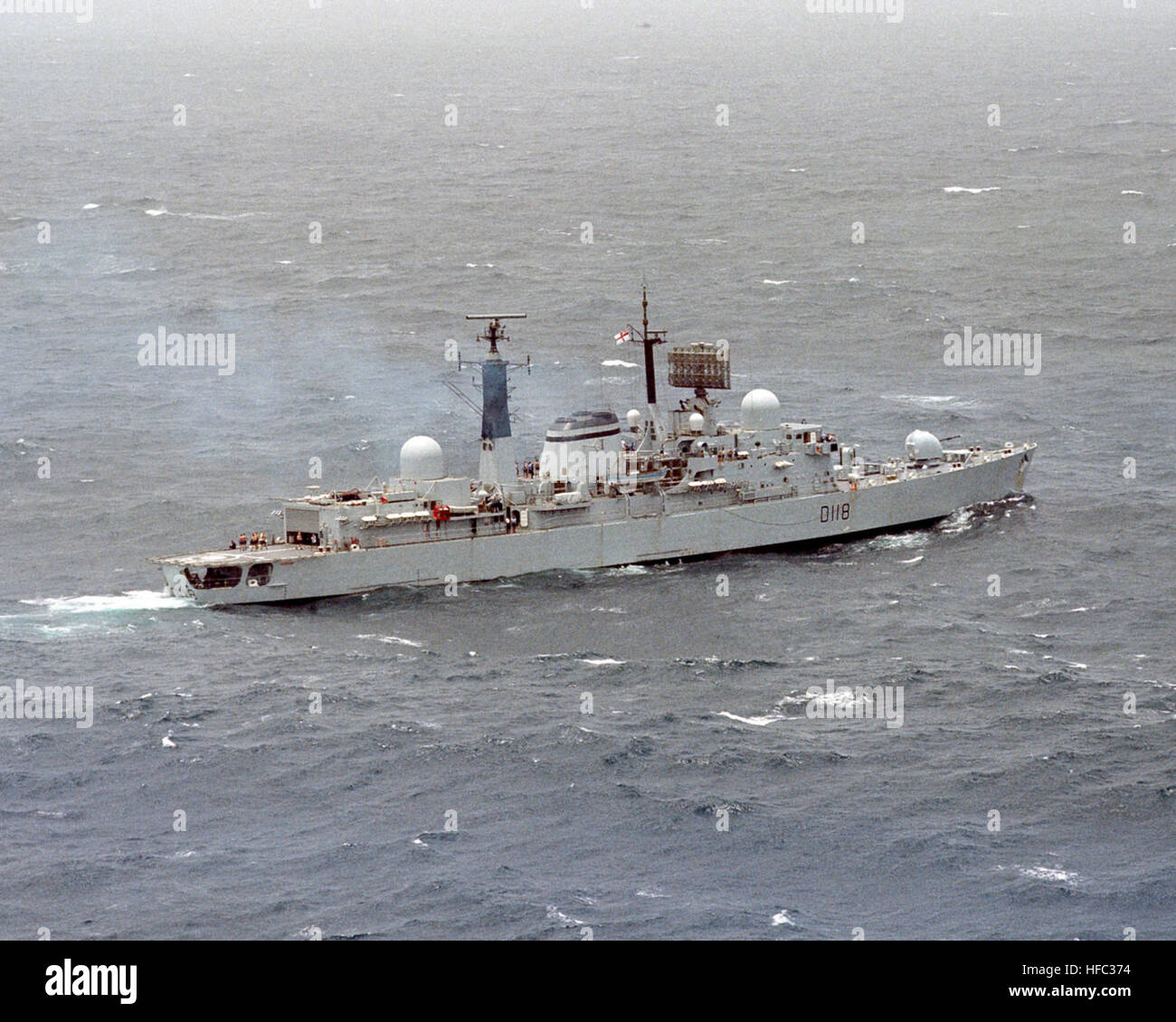 HMS Coventry (D118) underway c1982 Stock Photo - Alamy