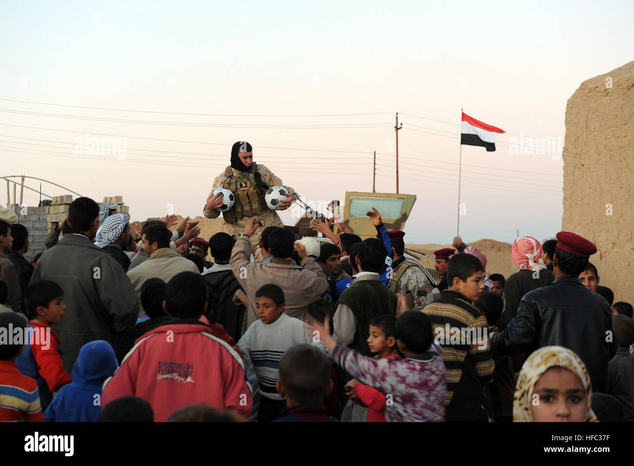 A soldier from 1st Company, 2nd Battalion, 15th Brigade, 12th Division ...
