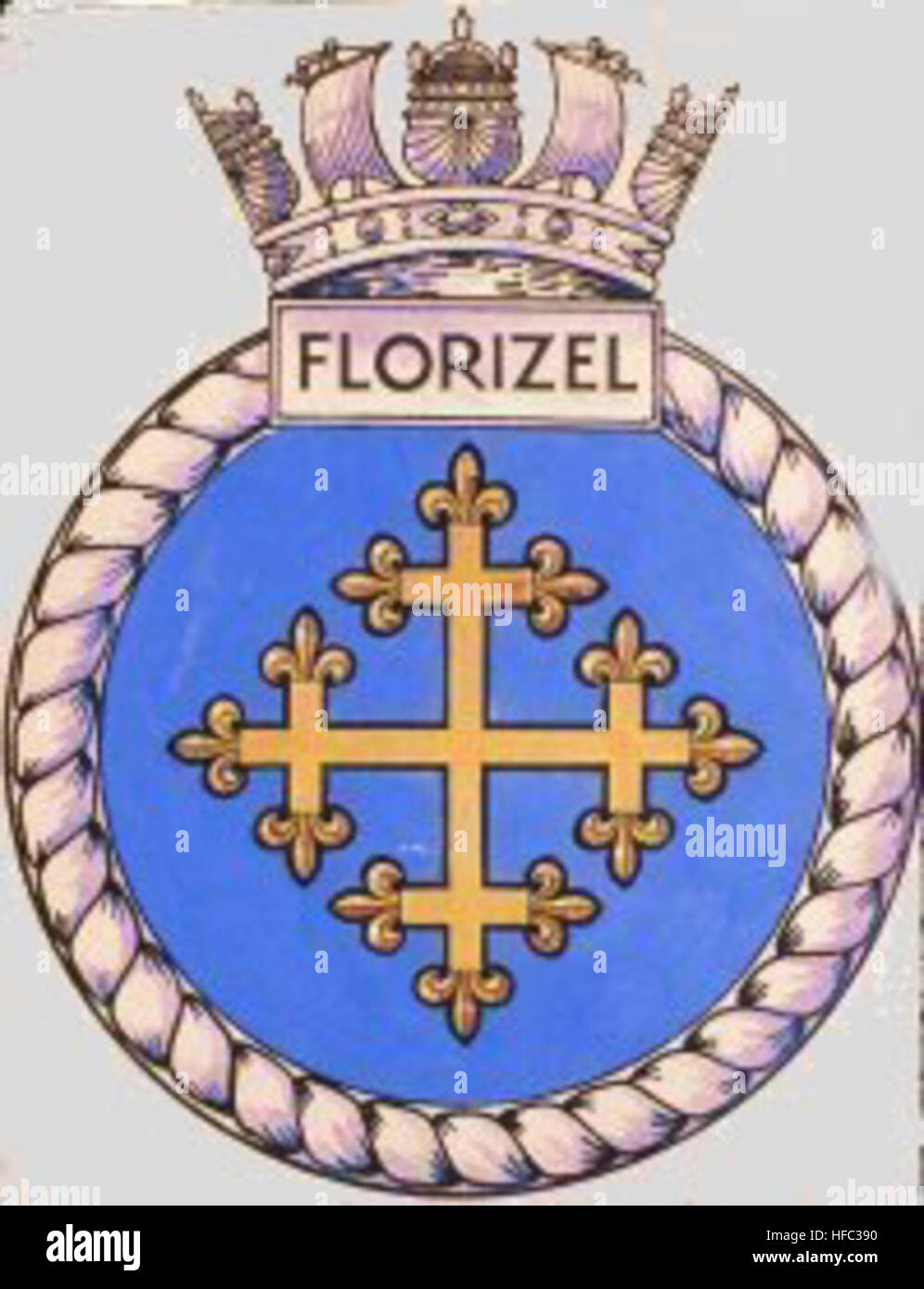 HMS Florizel Patch Stock Photo - Alamy