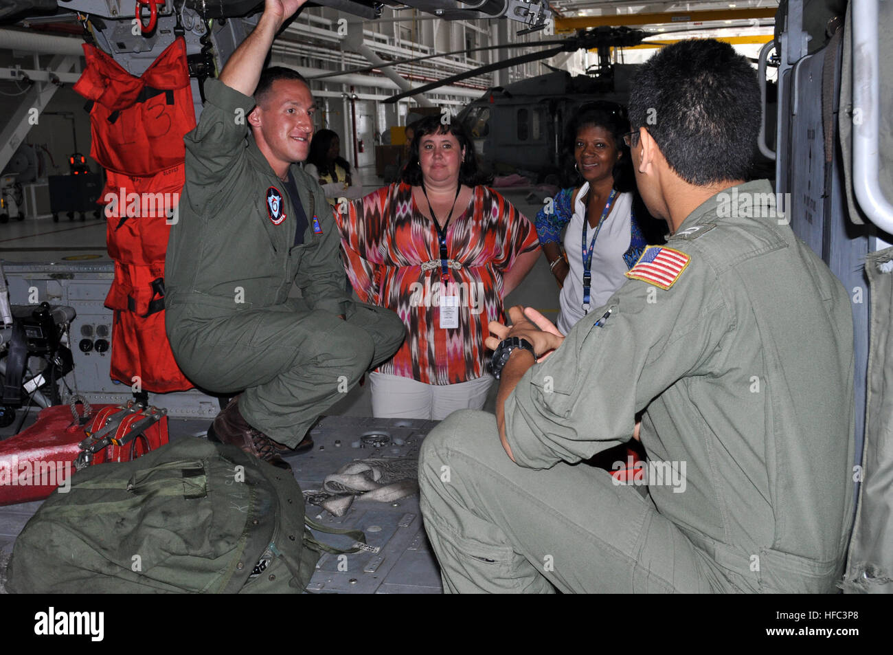 Lt. Ralph Roe and Lt. j.g. Paul Marder, both attached to Helicopter Sea ...