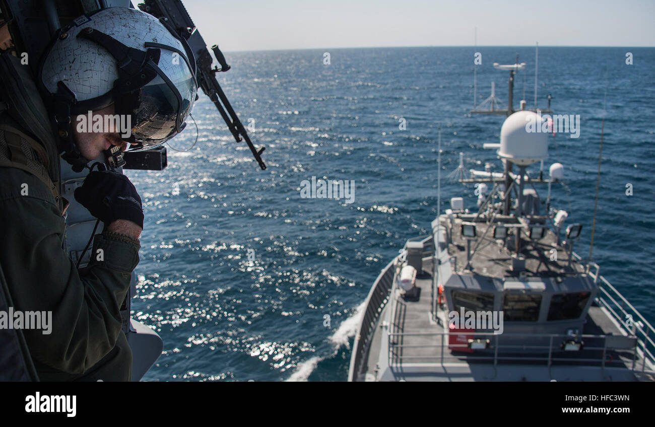 Naval Aircrewman (Helicopter) 2nd Class Corey Turner, assigned to ...