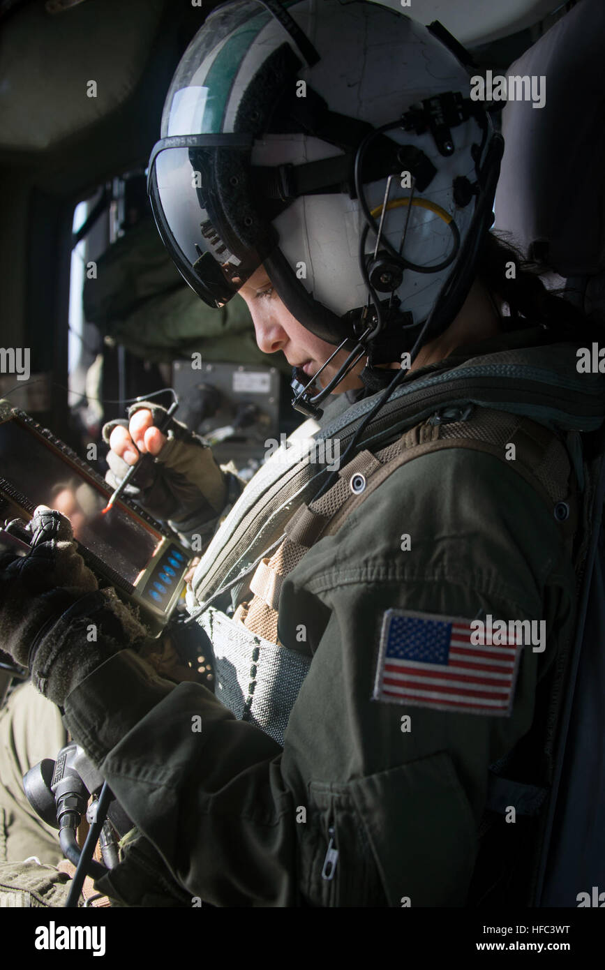 Naval Aircrewman (Helicopter) 2nd Class Danielle Moder, assigned to ...