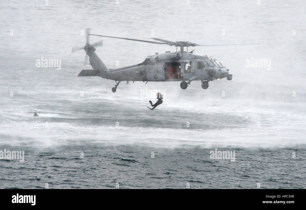 Search and rescue (SAR) swimmers, assigned to Heliopter Sea Combat ...