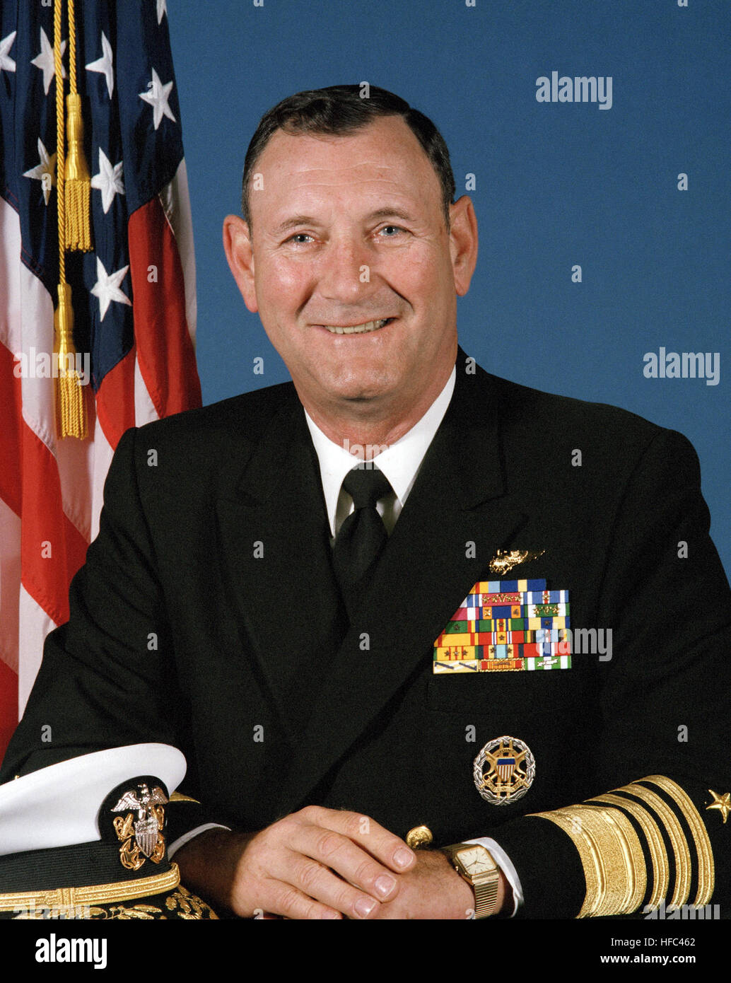 Portrait: US Navy (USN) Admiral (ADM) Huntington Hardisty (uncovered ...