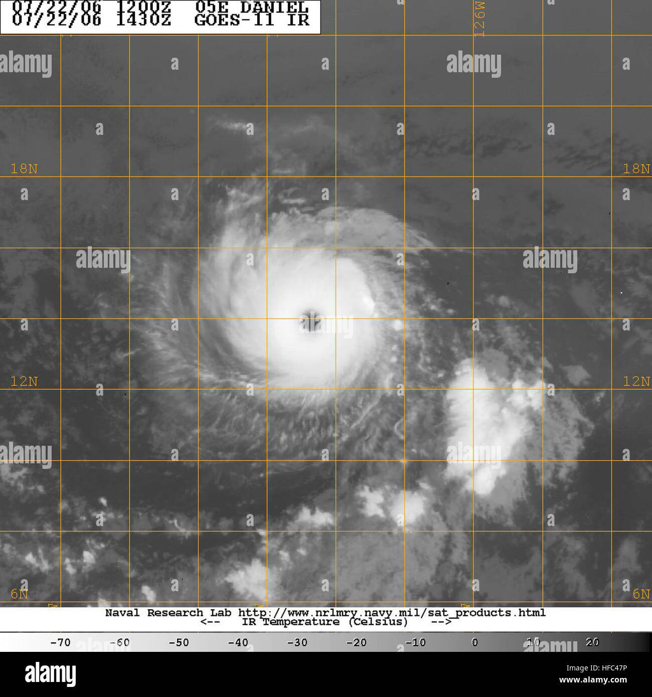 Hurricane Daniel peak (1 Stock Photo - Alamy