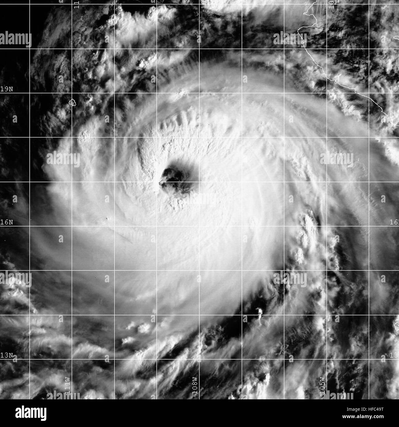Hurricane Nora 21 sept 1997 1530Z Stock Photo - Alamy