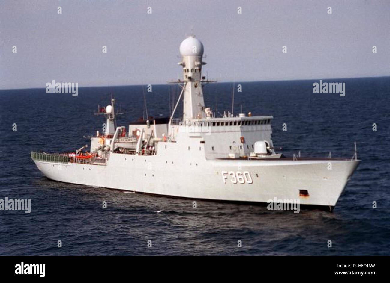 Hvidbjoernen (F360) Thetis class frigate Stock Photo - Alamy