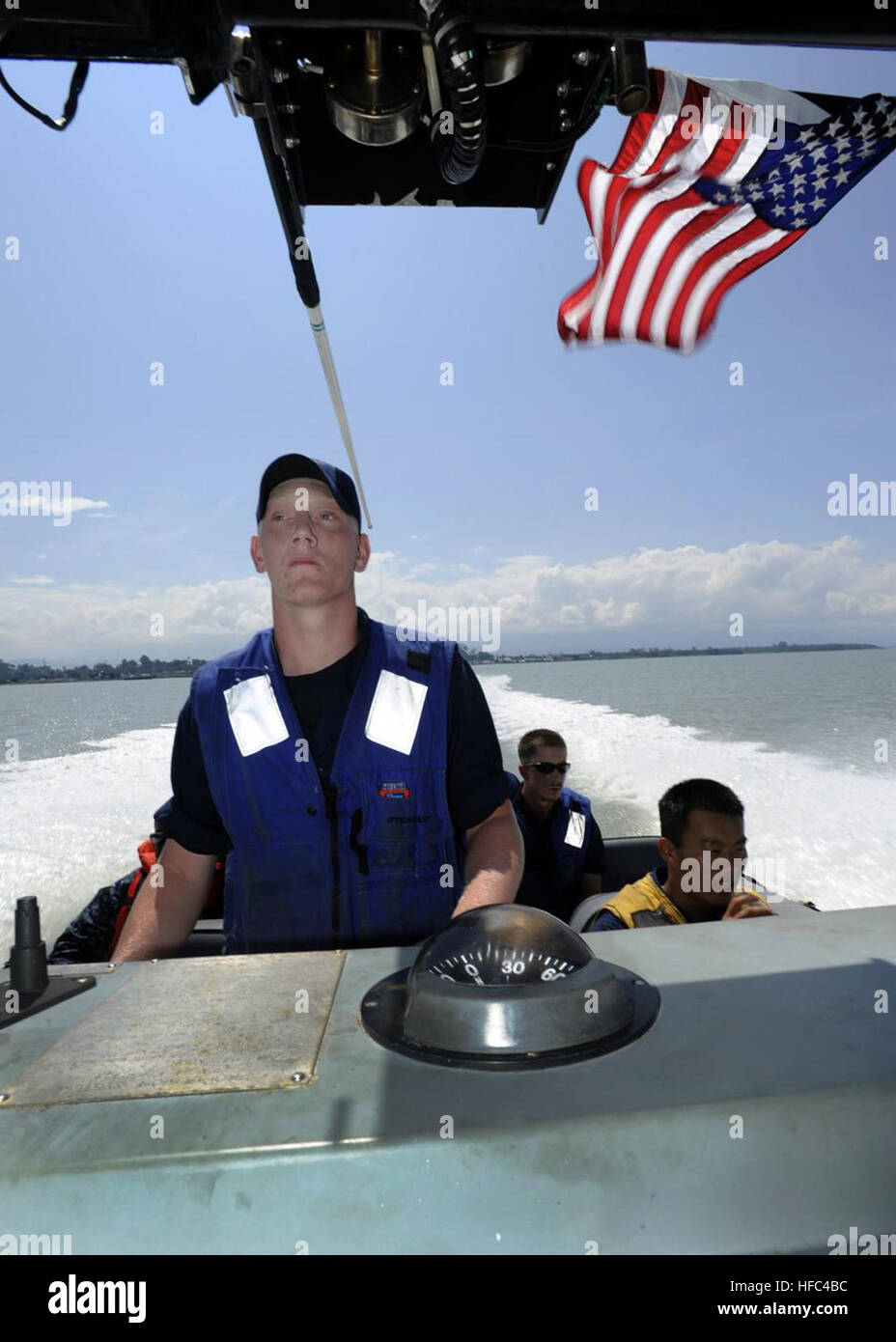 Seaman Jacob Daniels, boatswain's mate, assigned to the amphibious ...