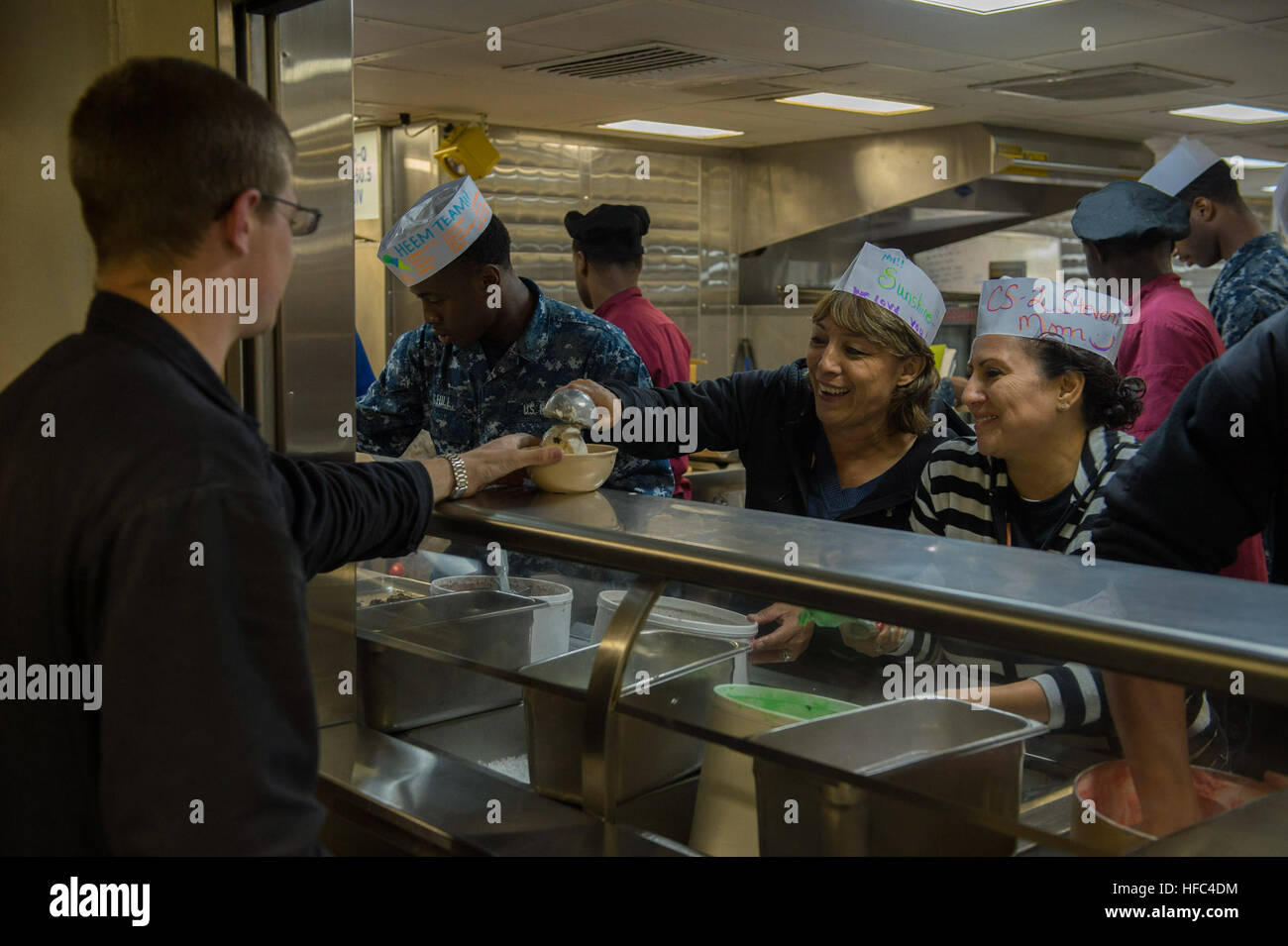 Sailors assigned to amphibious assault ship USS America and tiger ...