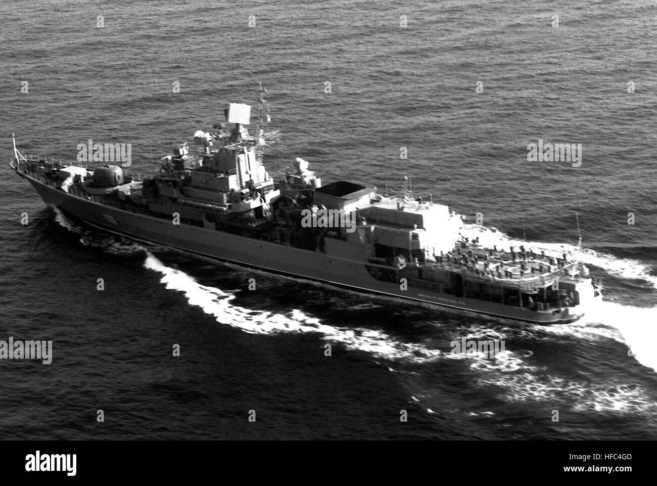 A port quarter view of the Soviet KGB Krivak III class frigate Iment 70 ...