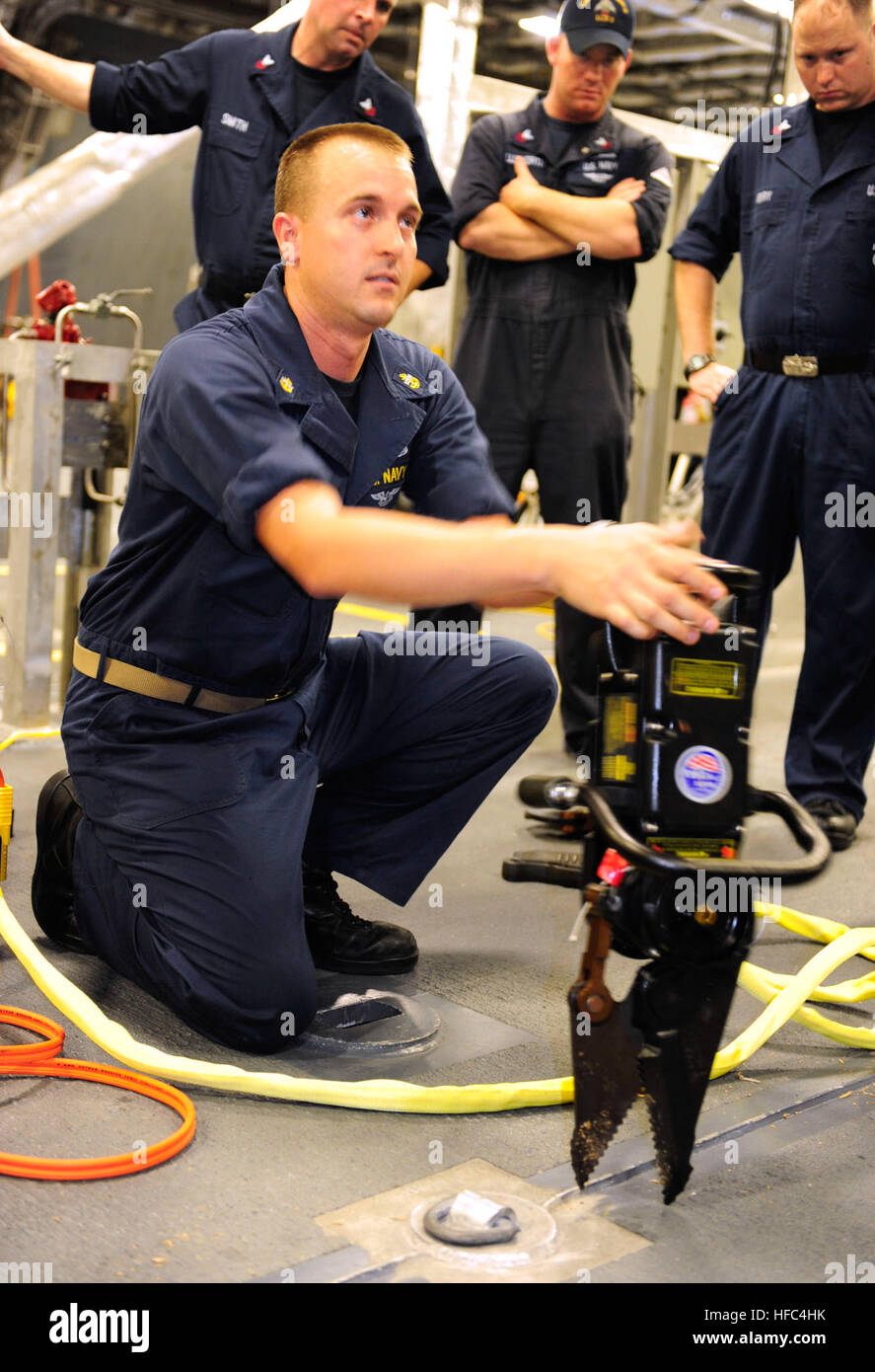 Chief Damage Controlman Jason Lobb, littoral combat ship USS ...