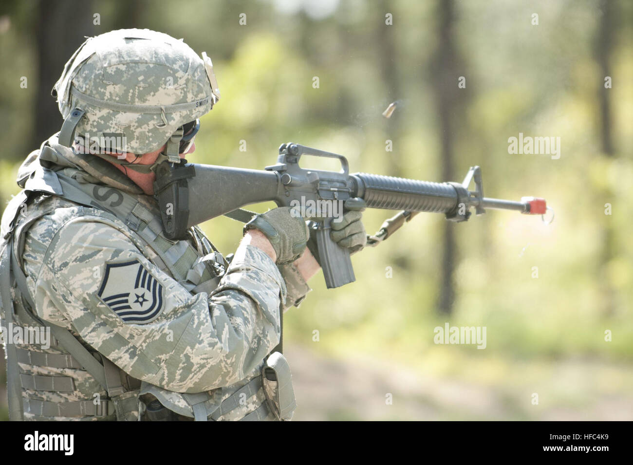 Air National Guardsmen conduct ambush drills during Army Warrior ...