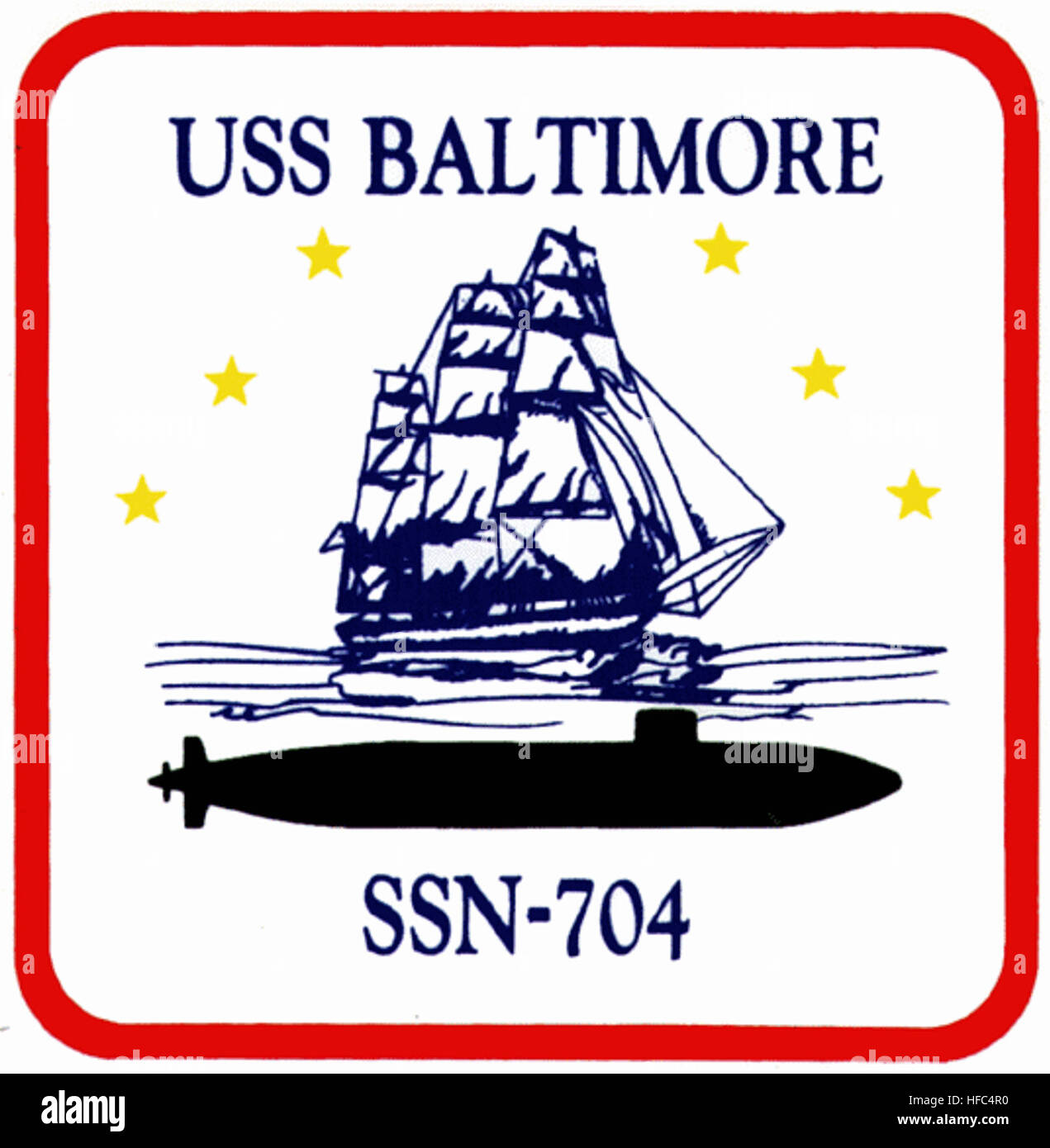 Insignia of SSN-704 Baltimore Stock Photo - Alamy