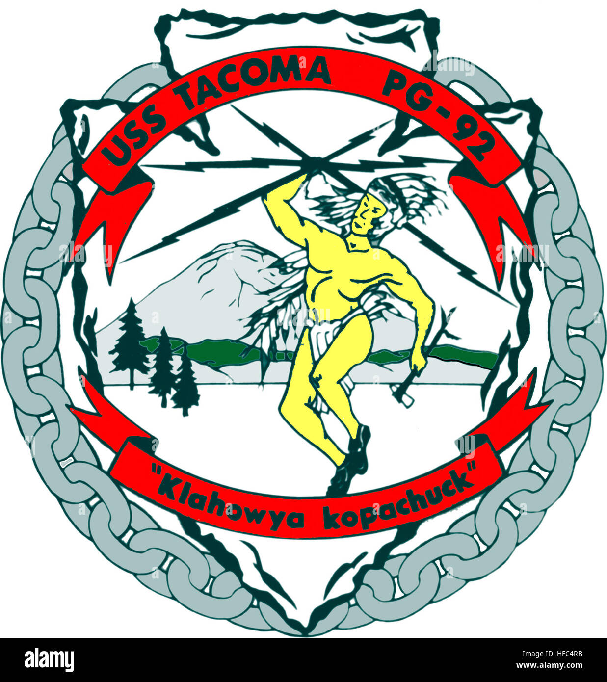 Insignia of USS Tacoma (PG-92) c1968 Stock Photo - Alamy