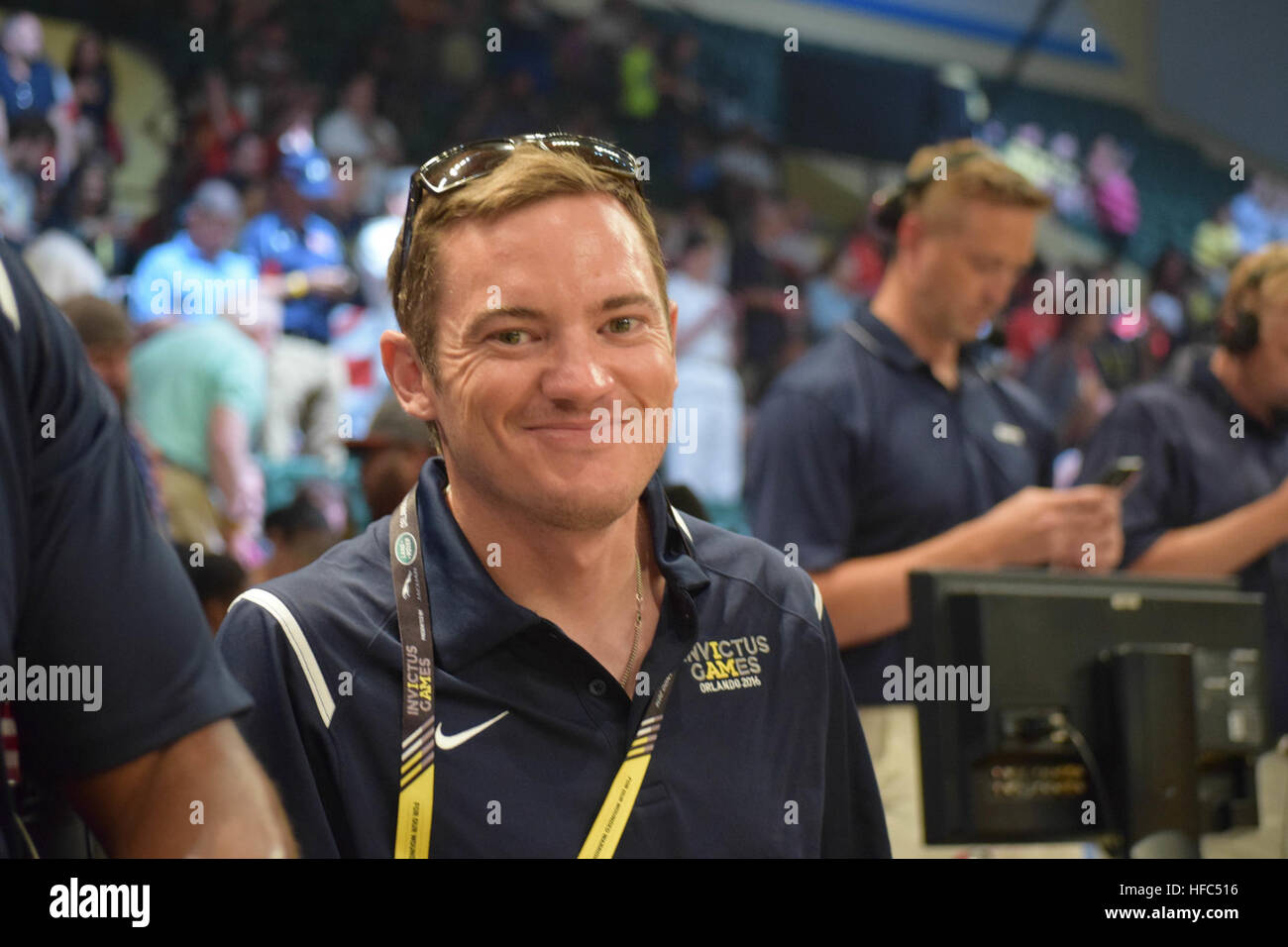 Navy Airman (ret.) Austin "Chance" Field enjoys cheering on his wounded ...