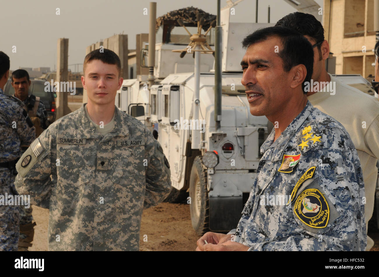 Iraqi army Brig. Gen. Fiasal from the 5-2nd Federal Police Brigade ...