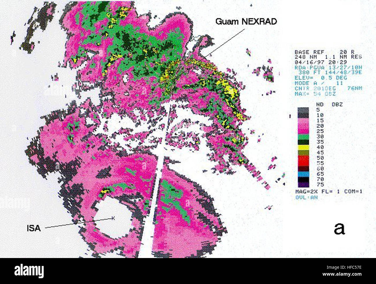 Isa from Guam Radar Stock Photo - Alamy