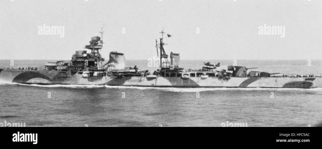 Italian light cruiser Luigi Cadorna surrendering at Malta on 9 ...