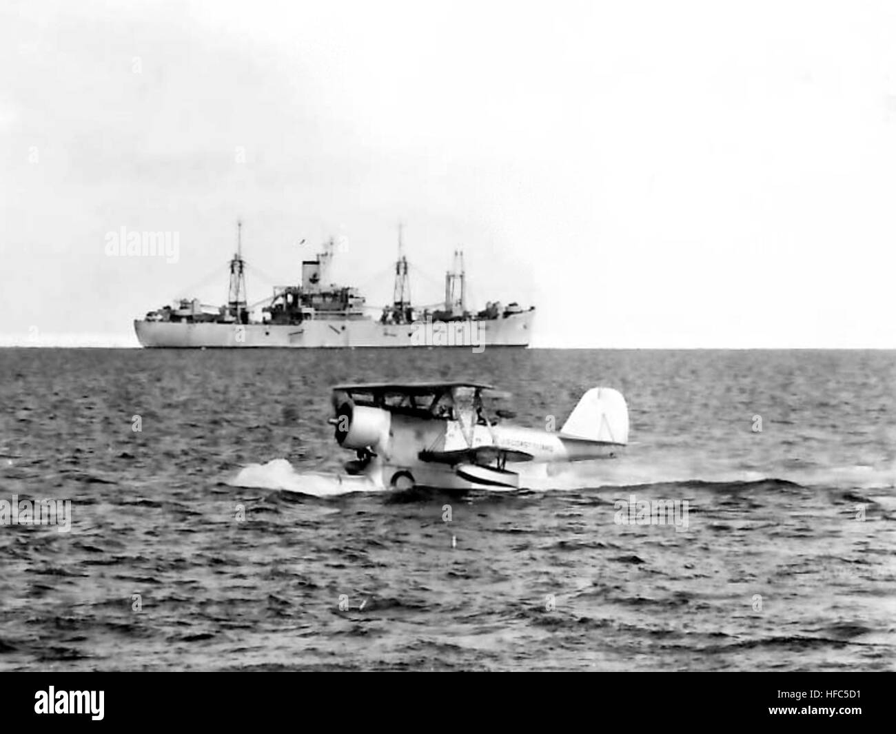 J2F Duck in Antartica during Op Highjump c1947 Stock Photo - Alamy