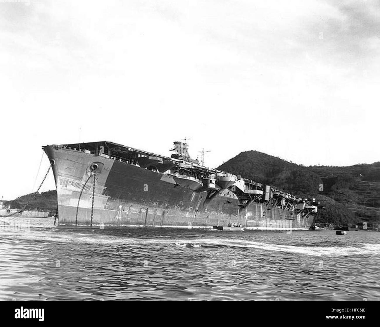 Japanese aircraft carrier Junyo Stock Photo - Alamy