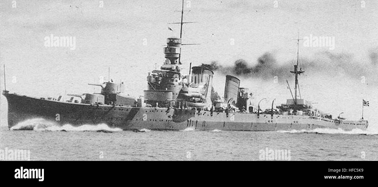 Japanese cruiser Furutaka Stock Photo - Alamy