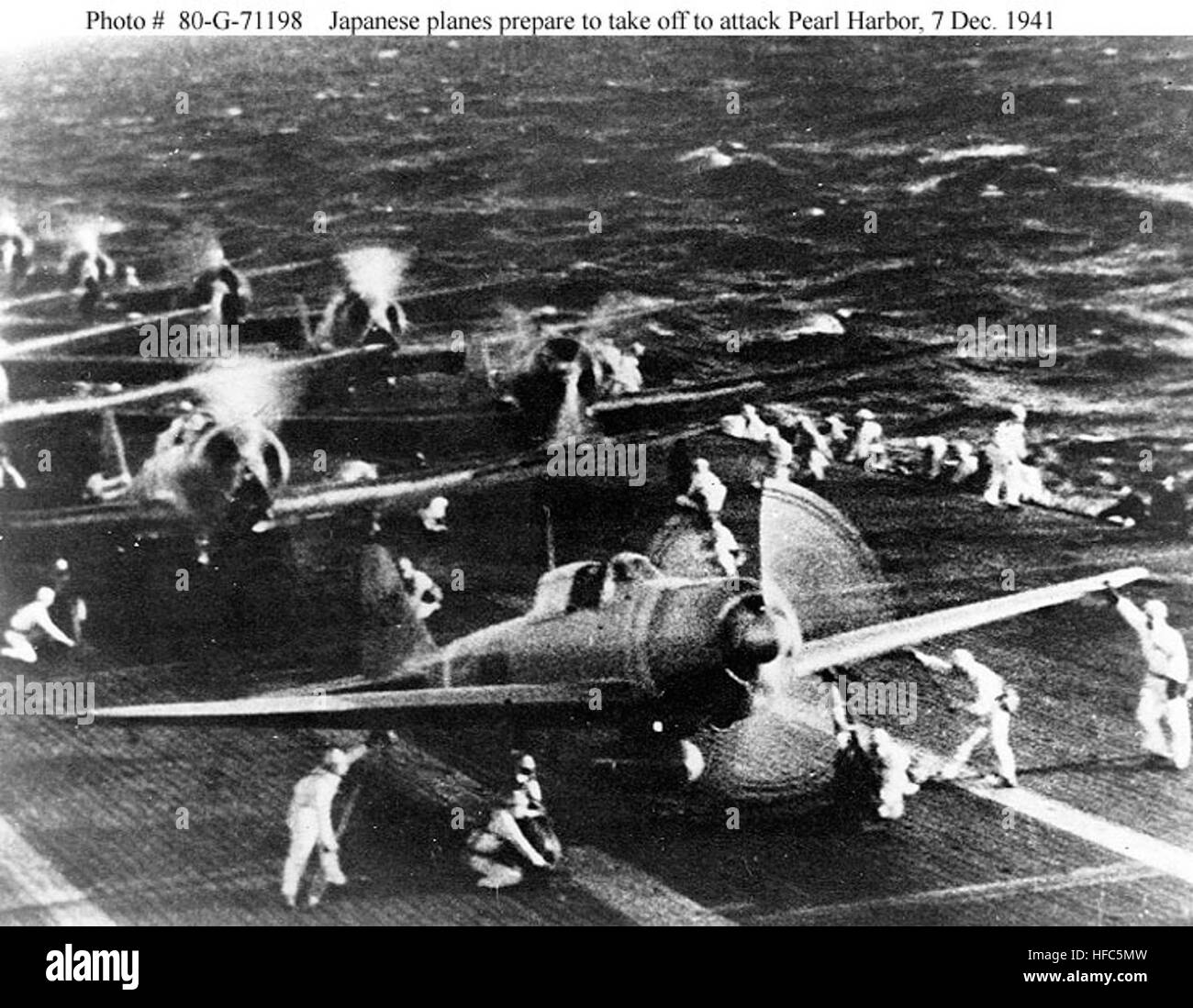 Japanese planes prepare to attack Pearl Harbor Stock Photo - Alamy