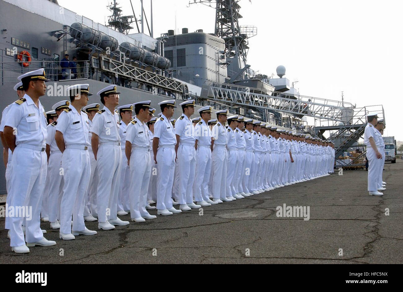 Japanese sailors jmsdf Stock Photo - Alamy