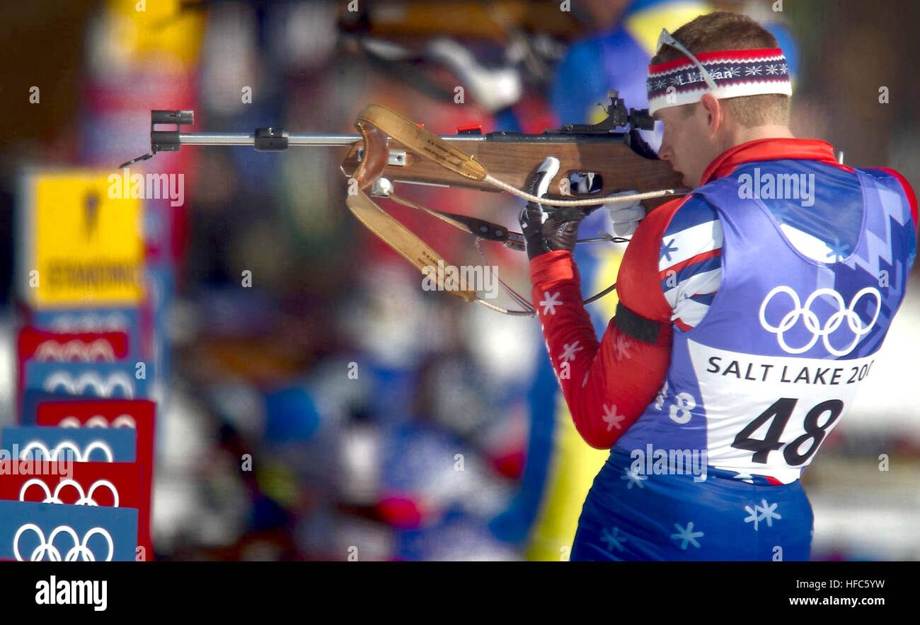 World Class Athlete Spc. Jeremy Teela takes aim in the range during the ...