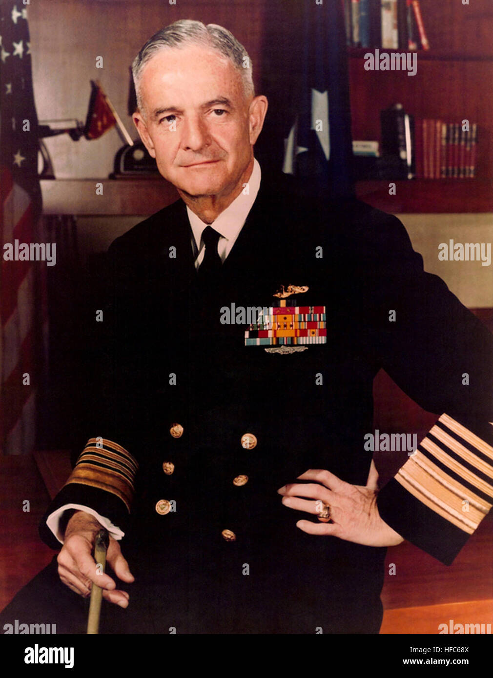 Adm. John S. McCain Sr. in an undated official portrait. (Courtesy ...