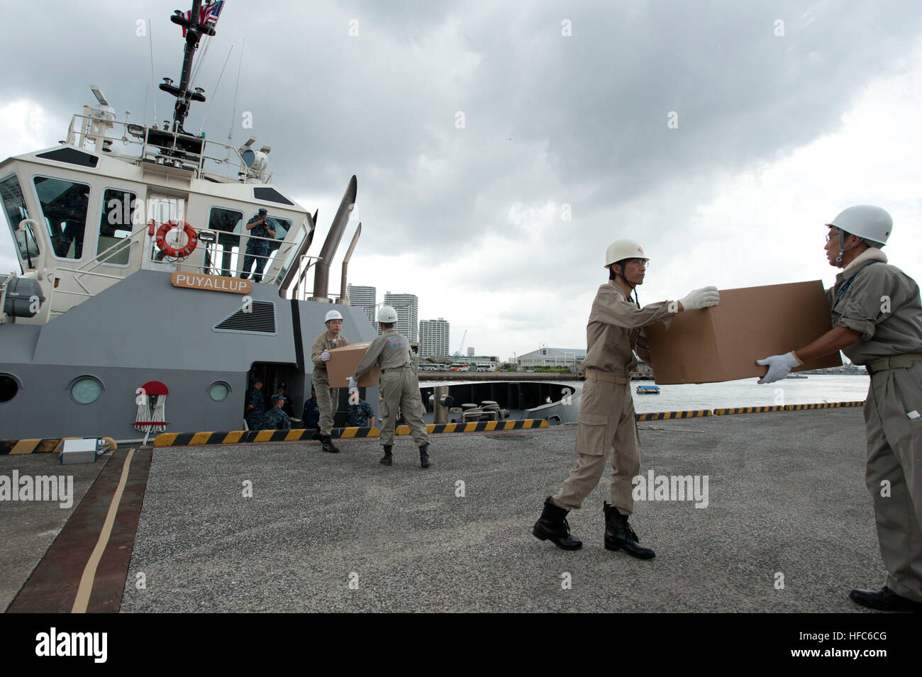 Commander Fleet Activities Yokosuka port operations department sailors ...
