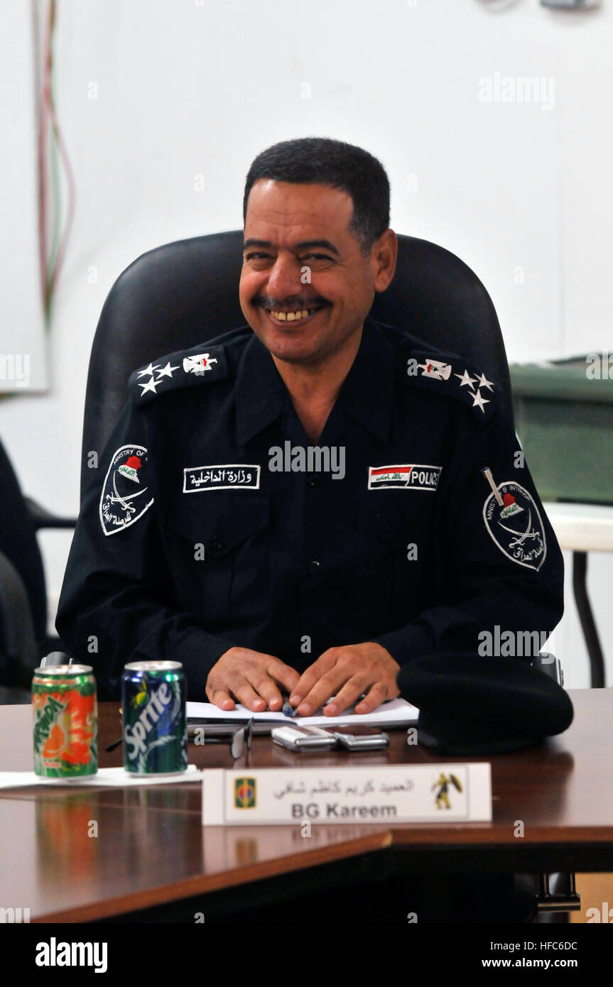 Iraqi police participate in a joint law enforcement conference with U.S ...