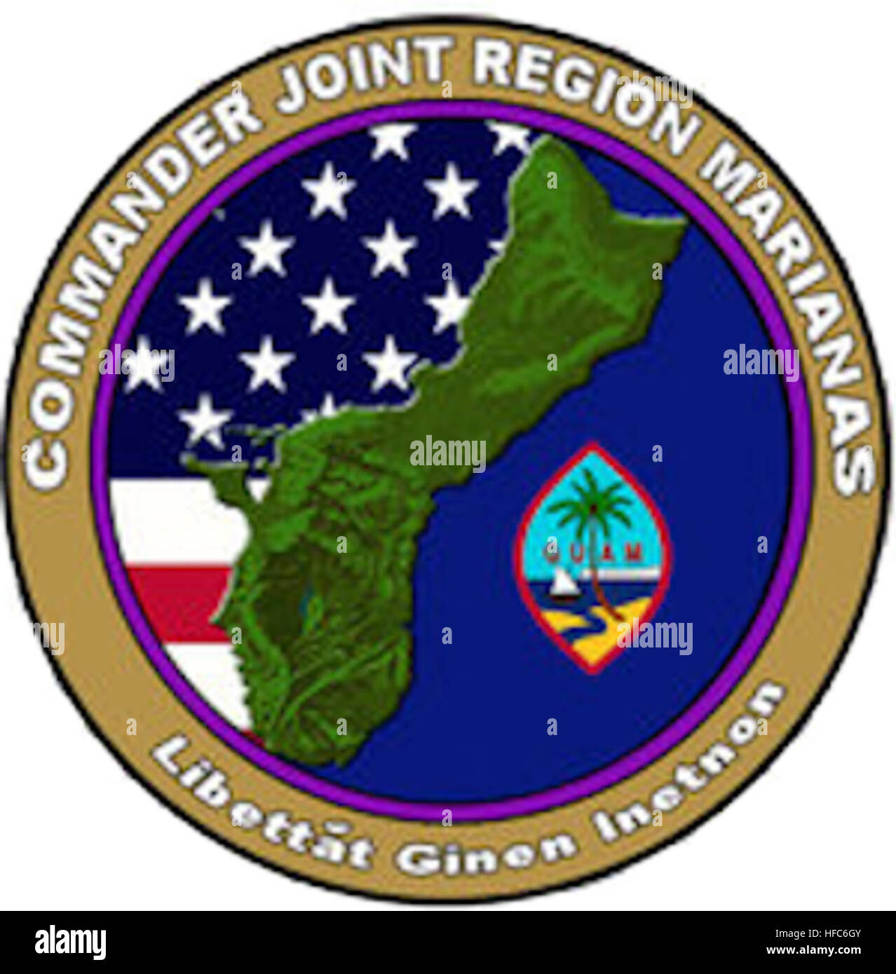 Joint Region Marianas - emblem Stock Photo - Alamy