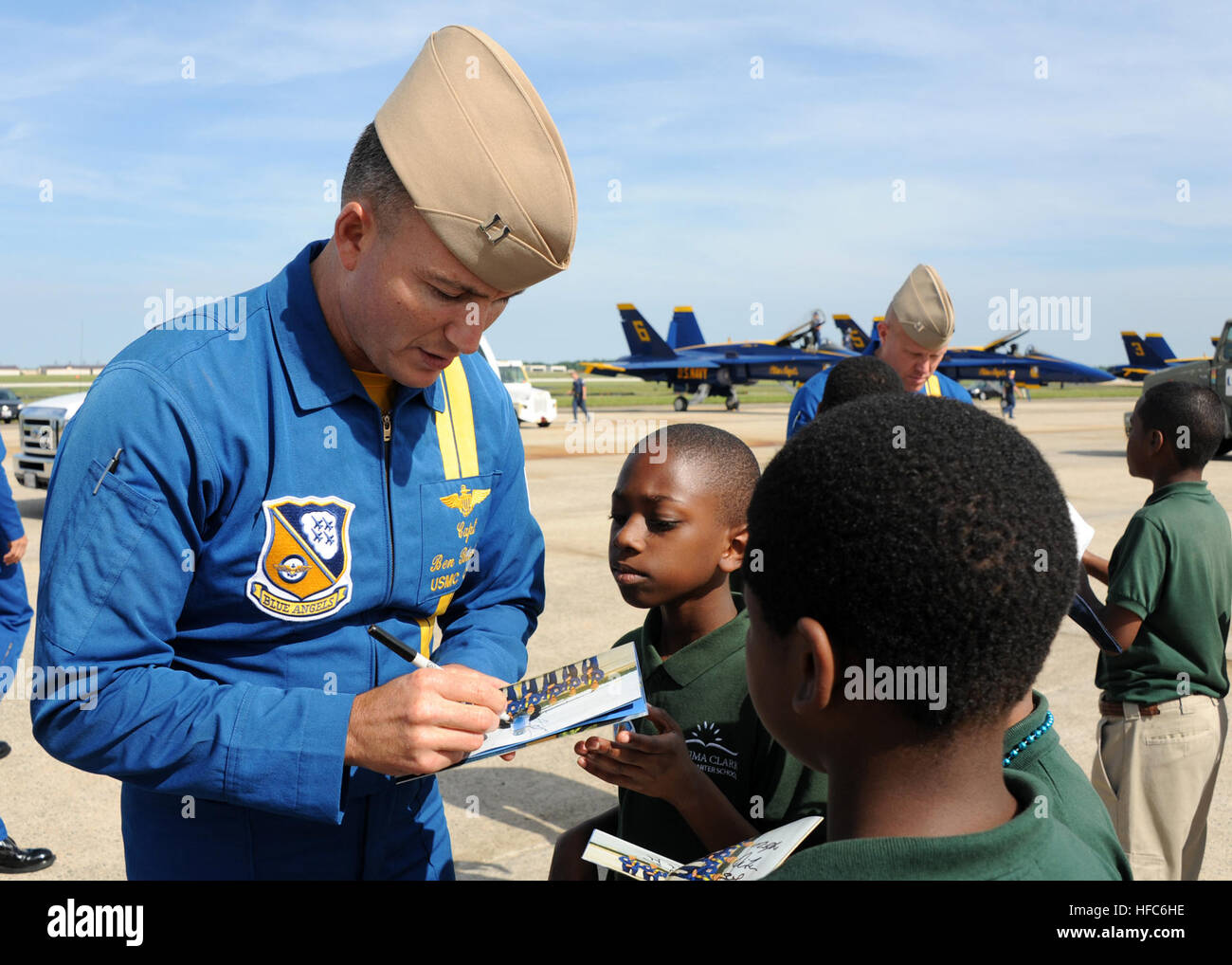 Capt. Benjamin Blanton, of the U.S. Navy flight demonstration squadron ...