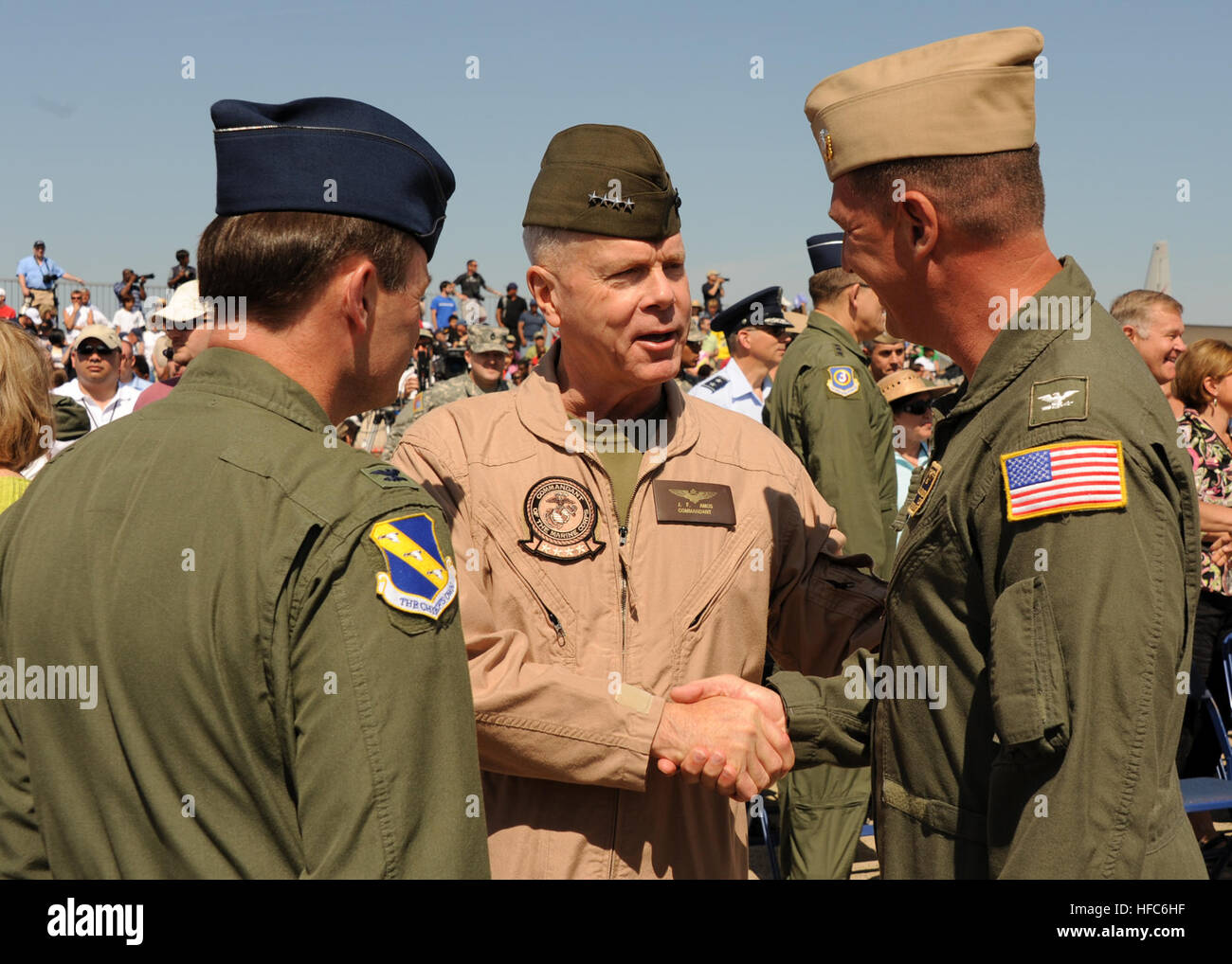 Commandant of the Marine Corps Gen. James F. Amos, meets Capt. Randy ...