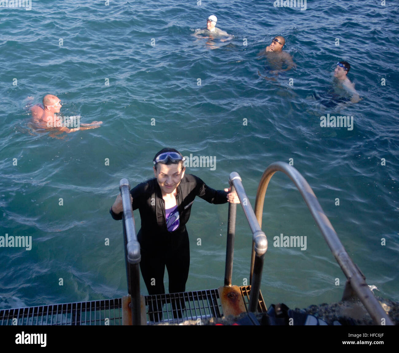 Members of a swimming club from U.S. Naval Station Guantanamo Bay and ...