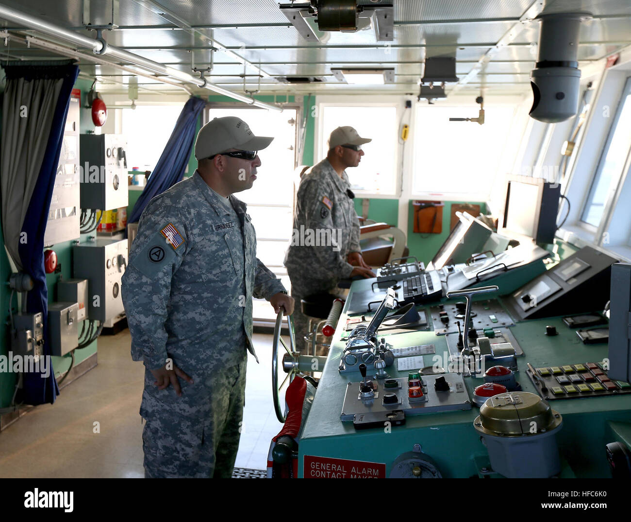 U.S. Army Chief Warrant Officer 2 Arian Fernandez, vessel master, U.S ...