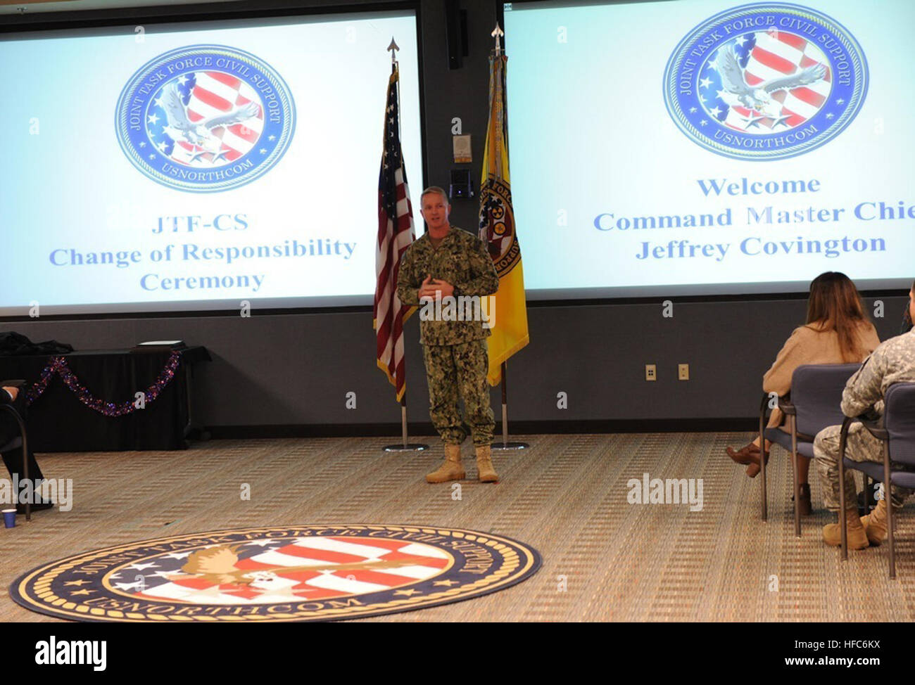 Navy Command Master Chief Jeffrey Covington, JTF-CS senior enlisted ...