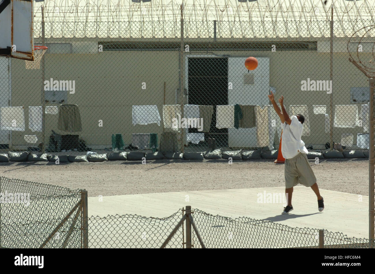 Detention basketball court hi-res stock photography and images - Alamy