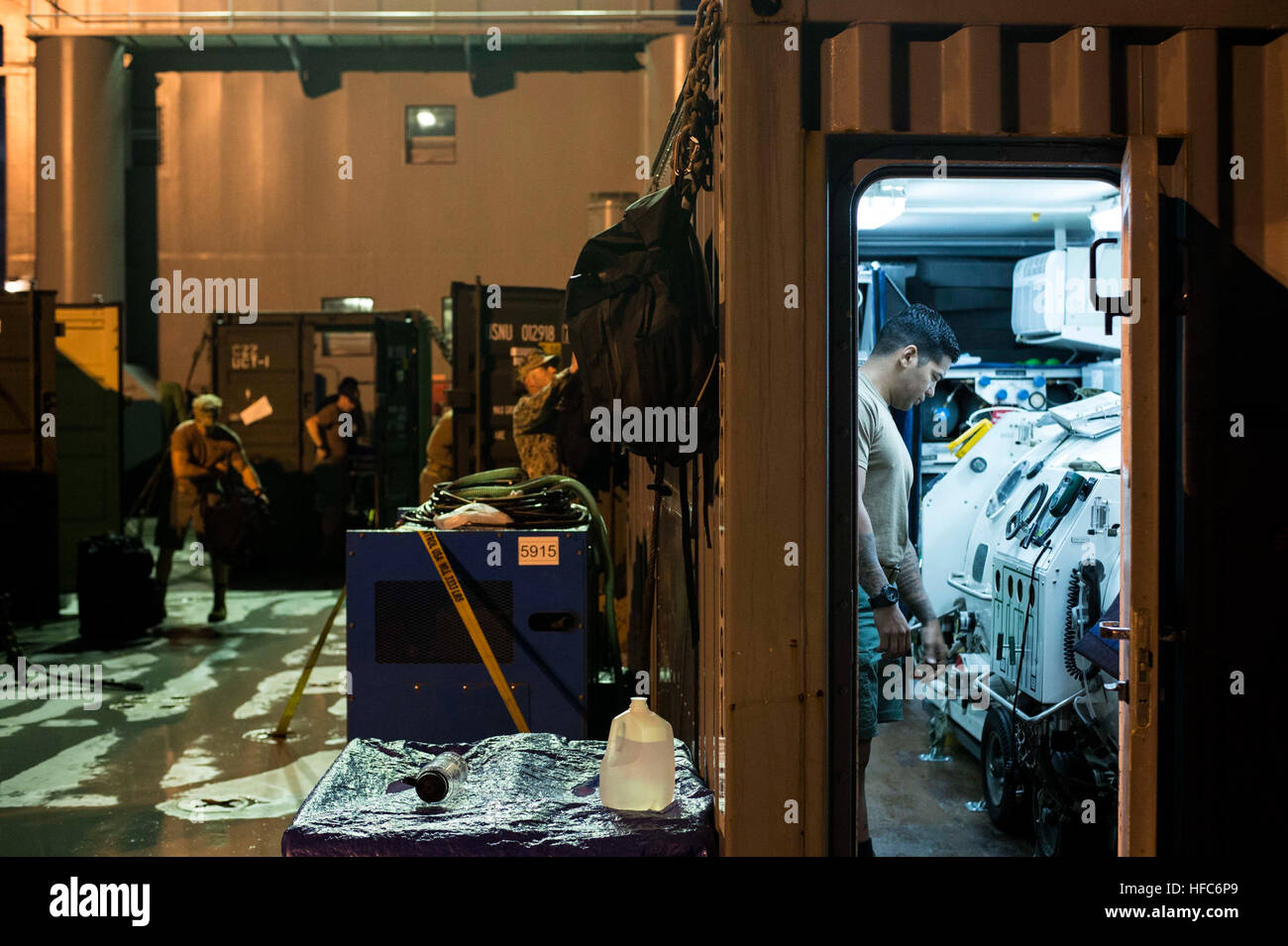 Seabee divers assigned to Underwater Construction Team One (UCT ONE ...