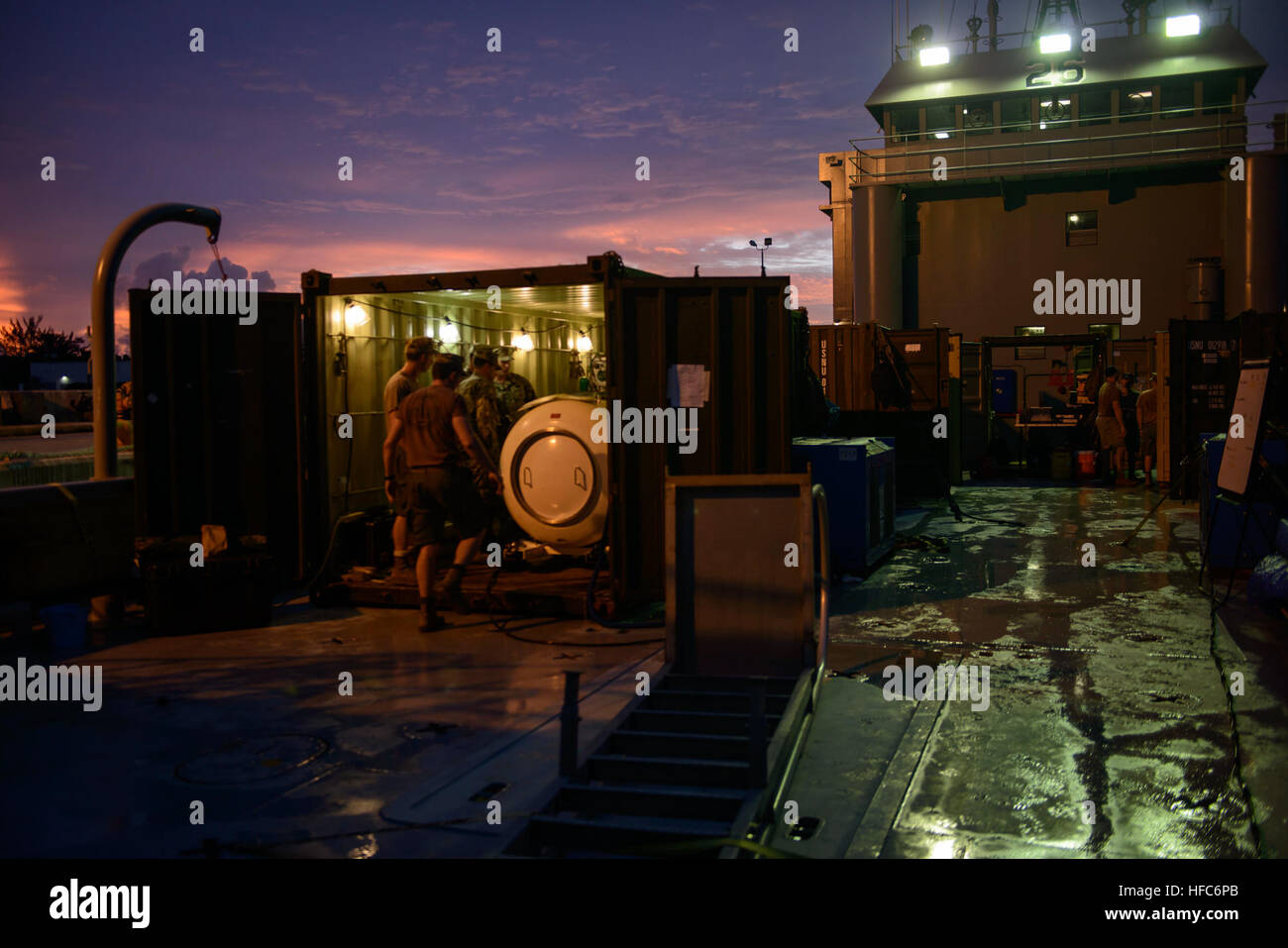 Seabee divers assigned to Underwater Construction Team One (UCT ONE ...